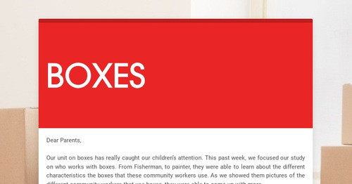 BOXES | Smore Newsletters