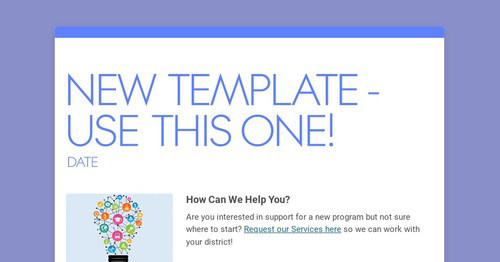 NEW TEMPLATE - USE THIS ONE! | Smore Newsletters for Education