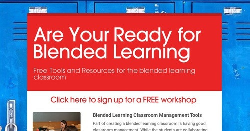 Are Your Ready for Blended Learning | Smore Newsletters for Business