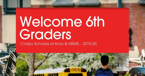 Welcome 6th Graders | Smore Newsletters for Education