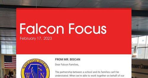 Falcon Focus | Smore Newsletters for Education