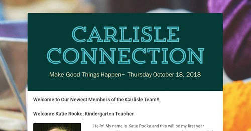 Carlisle Connection | Smore Newsletters