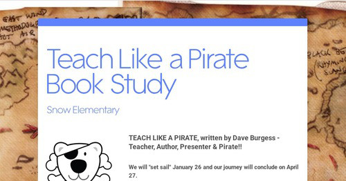 Teach Like a Pirate Book Study | Smore Newsletters