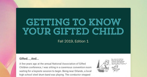 Getting to Know Your Gifted Child | Smore Newsletters