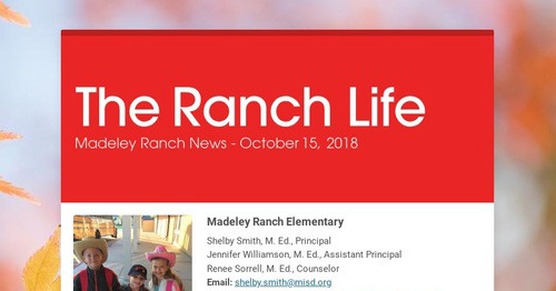 The Ranch Life | Smore Newsletters for Education