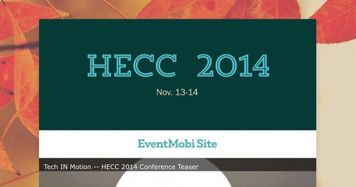 HECC 2014 | Smore Newsletters