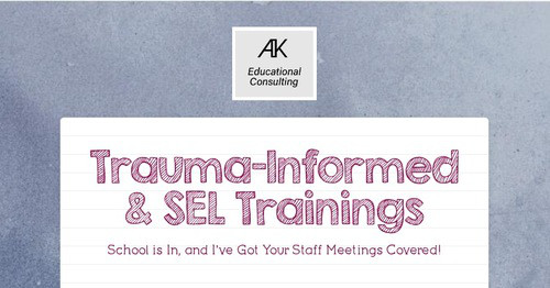 Trauma-Informed & SEL Trainings | Smore Newsletters for Business