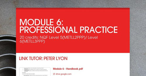 MODULE 6: PROFESSIONAL PRACTICE | Smore Newsletters