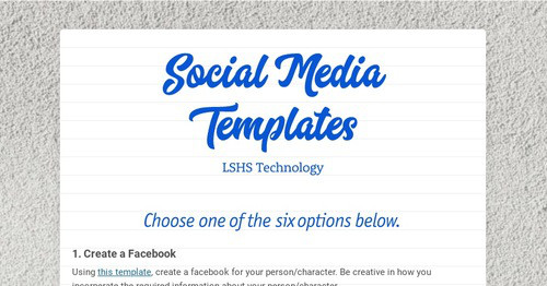 Social Media Templates | Smore Newsletters