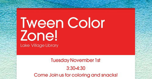 Tween Color Zone! | Smore Newsletters