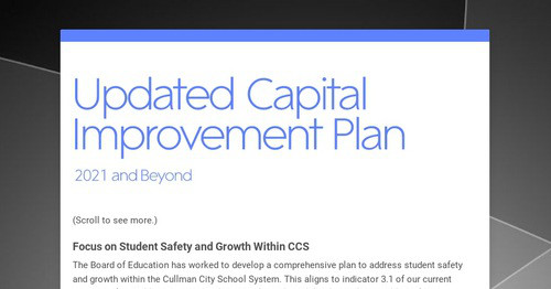 Updated Capital Improvement Plan