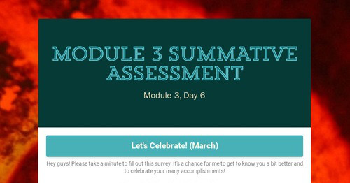 MODULE 3 SUMMATIVE ASSESSMENT | Smore Newsletters