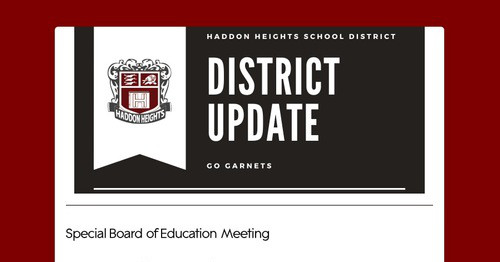 HHSD District Update | Smore Newsletters