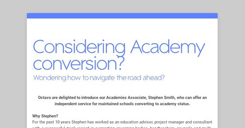 Considering Academy conversion? | Smore Newsletters