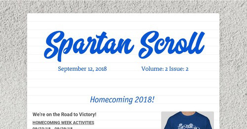 Spartan Scroll | Smore Newsletters