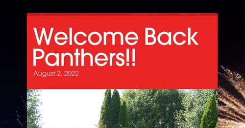 Welcome Back Panthers!!