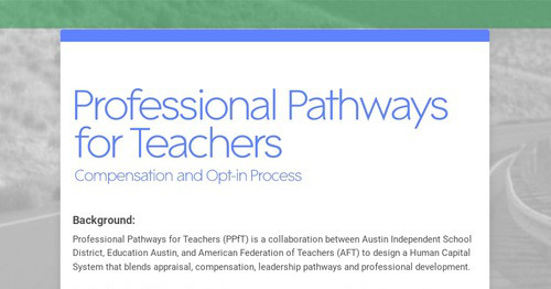 Professional Pathways for Teachers | Smore Newsletters