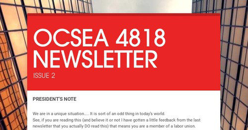 OCSEA 4818 NEWSLETTER | Smore Newsletters