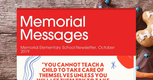 Memorial Messages | Smore Newsletters