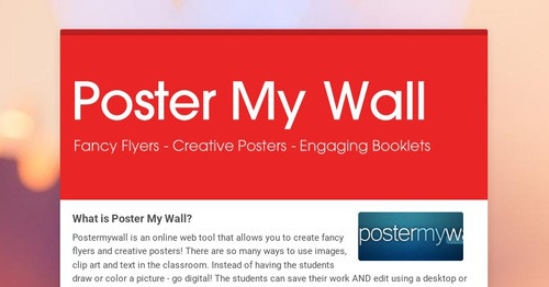 Poster My Wall | Smore Newsletters