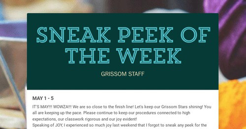 SNEAK PEEK OF THE WEEK | Smore Newsletters for Education