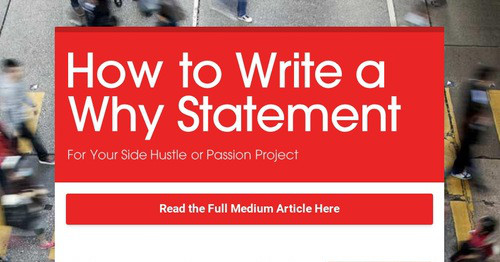 How to Write a Why Statement | Smore Newsletters for Education