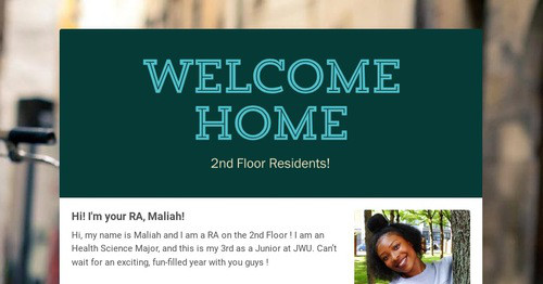 Welcome Home | Smore Newsletters