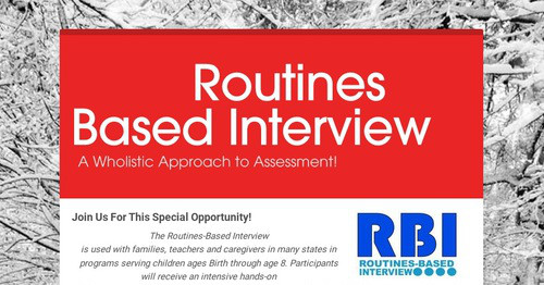 Routines Based Interview | Smore Newsletters