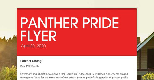 PANTHER PRIDE FLYER