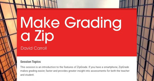 Make Grading a Zip