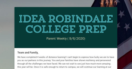 IDEA Robindale College Prep | Smore Newsletters