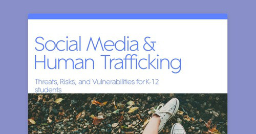 Social Media And Human Trafficking