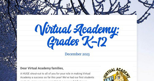 Virtual Academy: Grades K-12