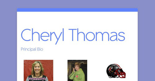Cheryl Thomas | Smore Newsletters