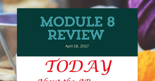 Module 8 Review