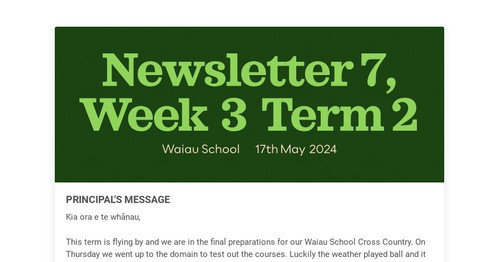 Newsletter 7, Week 3 Term 2