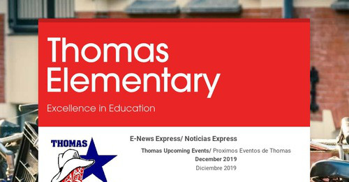 Thomas Elementary | Smore Newsletters