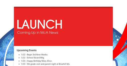 Launch Smore Newsletters