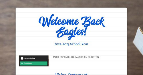 Welcome Back Eagles!