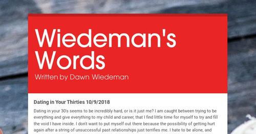Wiedeman's Words | Smore Newsletters