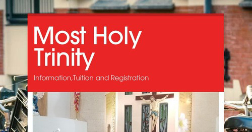 Most Holy Trinity | Smore Newsletters for Education
