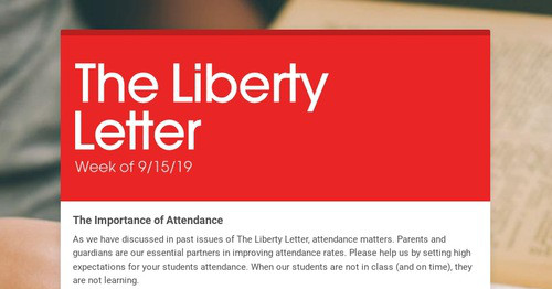 The Liberty Letter | Smore Newsletters for Education