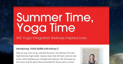 Summer Time, Yoga Time | Smore Newsletters