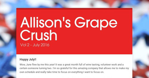 Allison's Grape Crush | Smore Newsletters