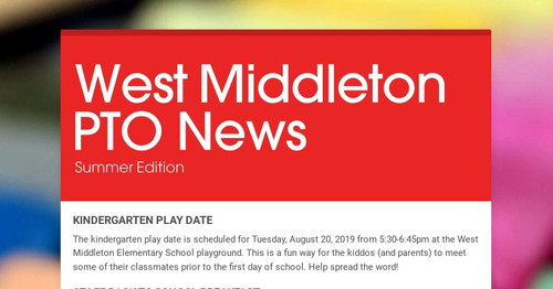 West Middleton PTO News | Smore Newsletters