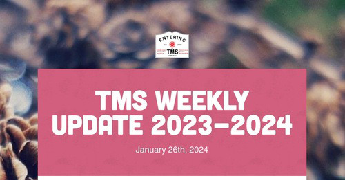 TMS Weekly Update 2023-2024 | Smore Newsletters