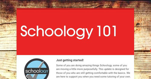 Schoology 101 | Smore Newsletters