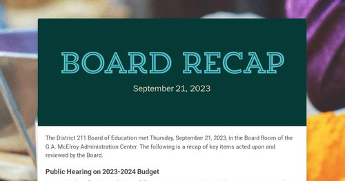 Board RECAP