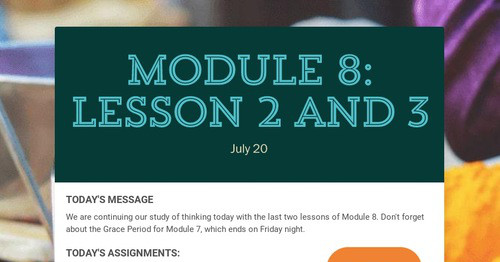 MODULE 8: Lesson 2 and 3 | Smore Newsletters for Education