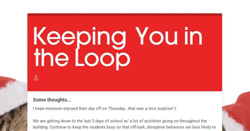 Keeping You in the Loop | Smore Newsletters